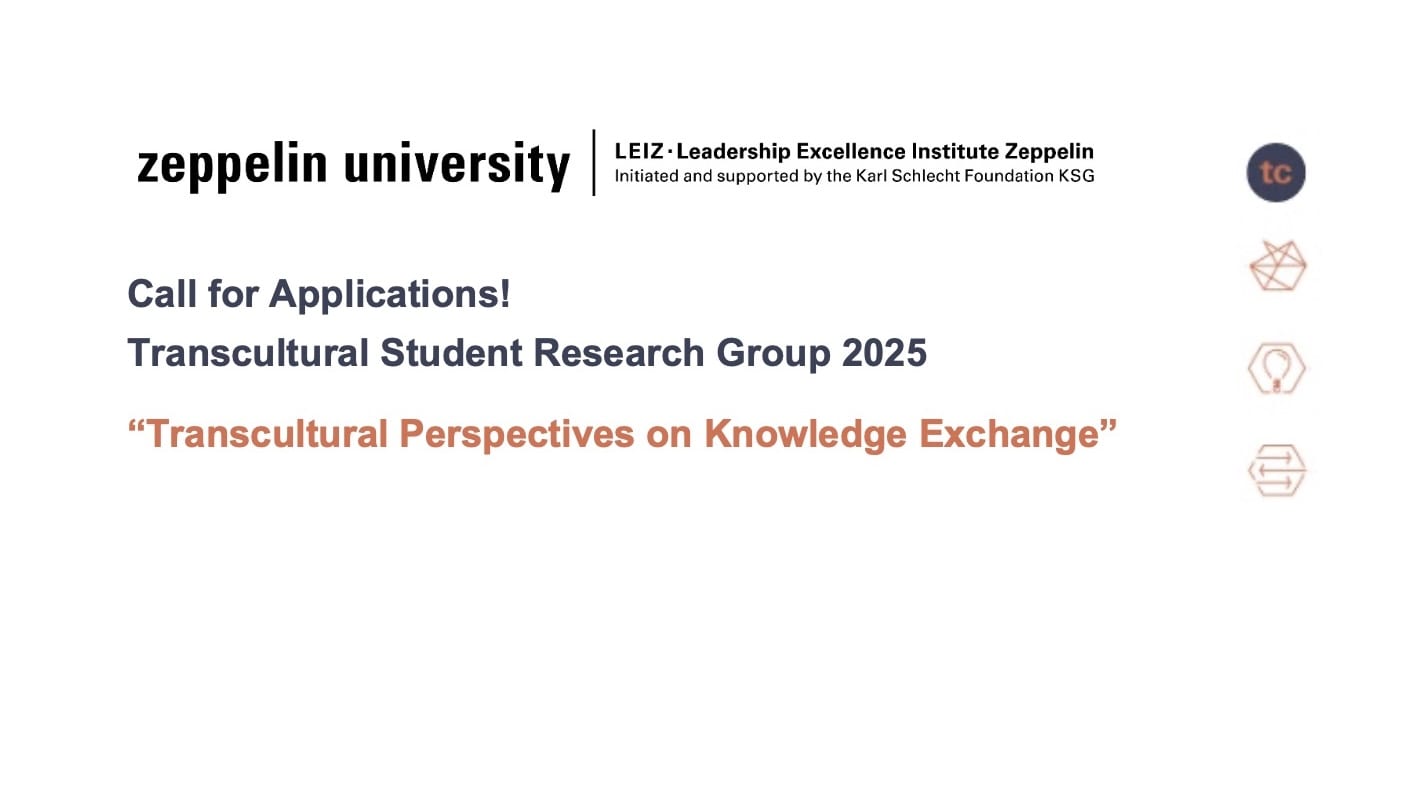Apply now for the Transcultural Student Research Group 2025 | Zeppelin ...